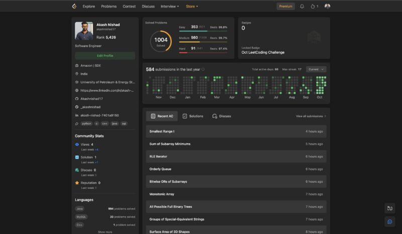 Akash Nishad on LinkedIn: #coding #algorithms #datastructures | 11 comments Akash Nishad on LinkedIn: #coding #algorithms #datastructures | 11 comments