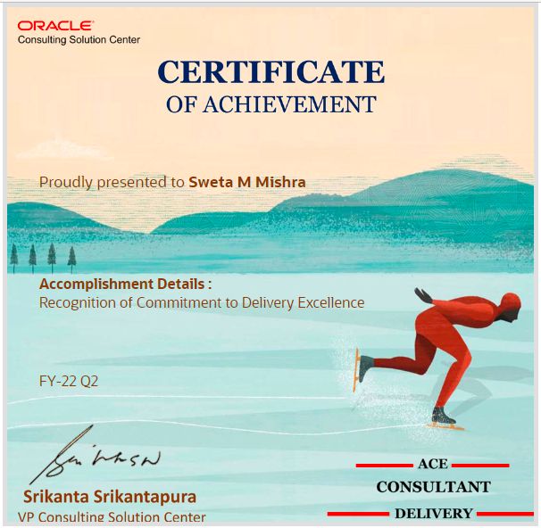 Sweta Mishra on LinkedIn: #latepost #oraclecloud Sweta Mishra on LinkedIn: #latepost #oraclecloud
