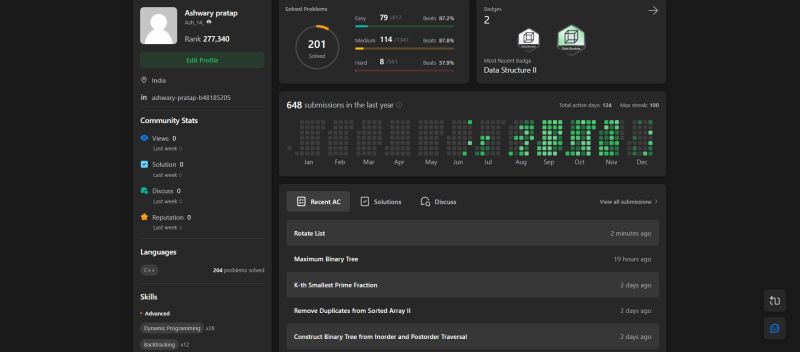 Ashwary pratap on LinkedIn: #100daysofcodingchallenge #leetcode #dsa # ... Ashwary pratap on LinkedIn: #100daysofcodingchallenge #leetcode #dsa # ...