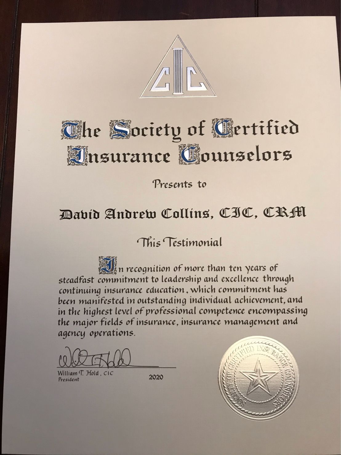 David A. Collins CPCU, CRIS, CRM, CIC, TRS, TRIP on LinkedIn: Working ... David A. Collins CPCU, CRIS, CRM, CIC, TRS, TRIP on LinkedIn: Working ...
