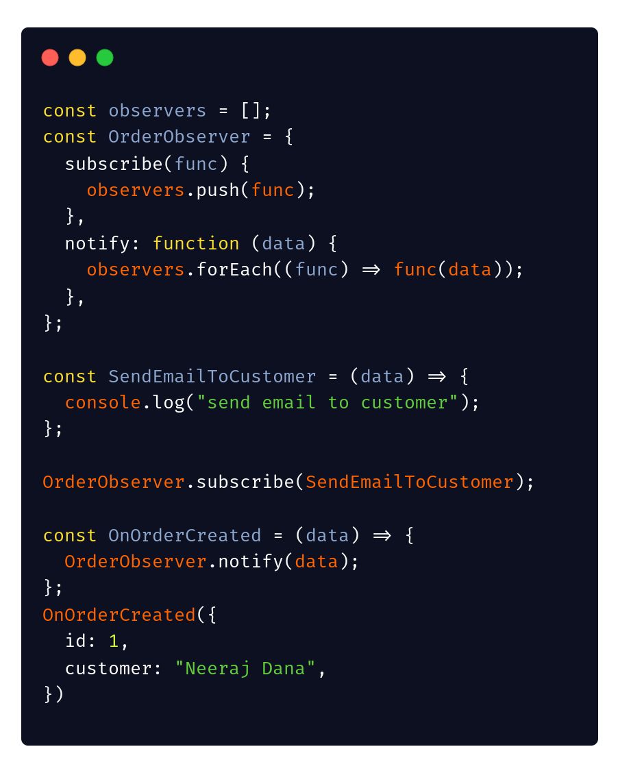 NEERAJ DANA on LinkedIn: #javascript #designpatterns NEERAJ DANA on LinkedIn: #javascript #designpatterns