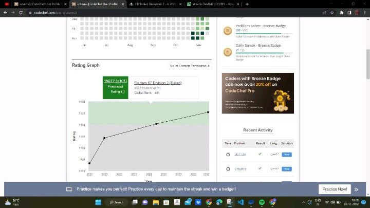 Utsav Rai on LinkedIn: #codechef #100daysofcodechallenge #dsa #cpp Utsav Rai on LinkedIn: #codechef #100daysofcodechallenge #dsa #cpp