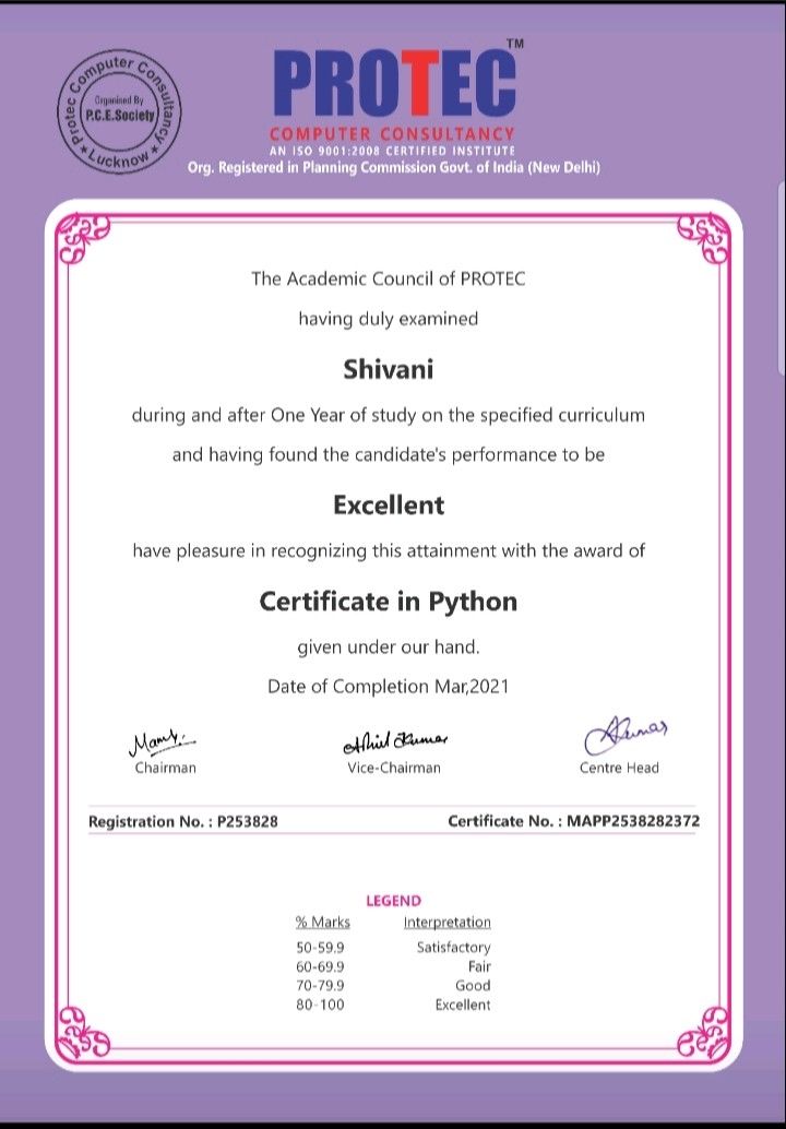Shivani Singh on LinkedIn: #python Shivani Singh on LinkedIn: #python