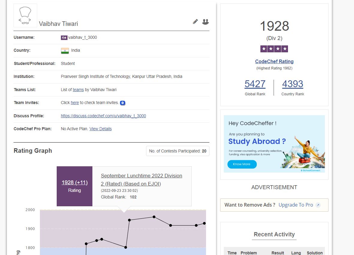 Vaibhav Tiwari on LinkedIn: #codechef #dp #competitiveprogramming Vaibhav Tiwari on LinkedIn: #codechef #dp #competitiveprogramming