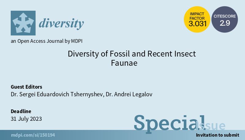 Diversity MDPI on LinkedIn: #callforpaper #diversity #fossil #insect # ... Diversity MDPI on LinkedIn: #callforpaper #diversity #fossil #insect # ...