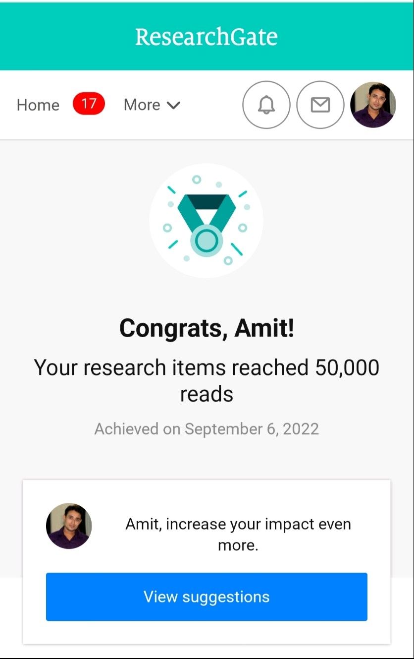 Dr. Amit Kumar Maurya on LinkedIn: #researchgate Dr. Amit Kumar Maurya on LinkedIn: #researchgate