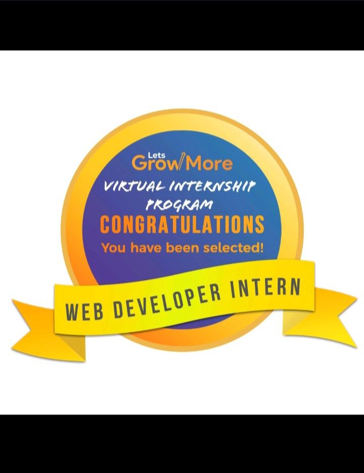 Ankita K. on LinkedIn: #internship #letsgrowmore #webdevelopment Ankita K. on LinkedIn: #internship #letsgrowmore #webdevelopment