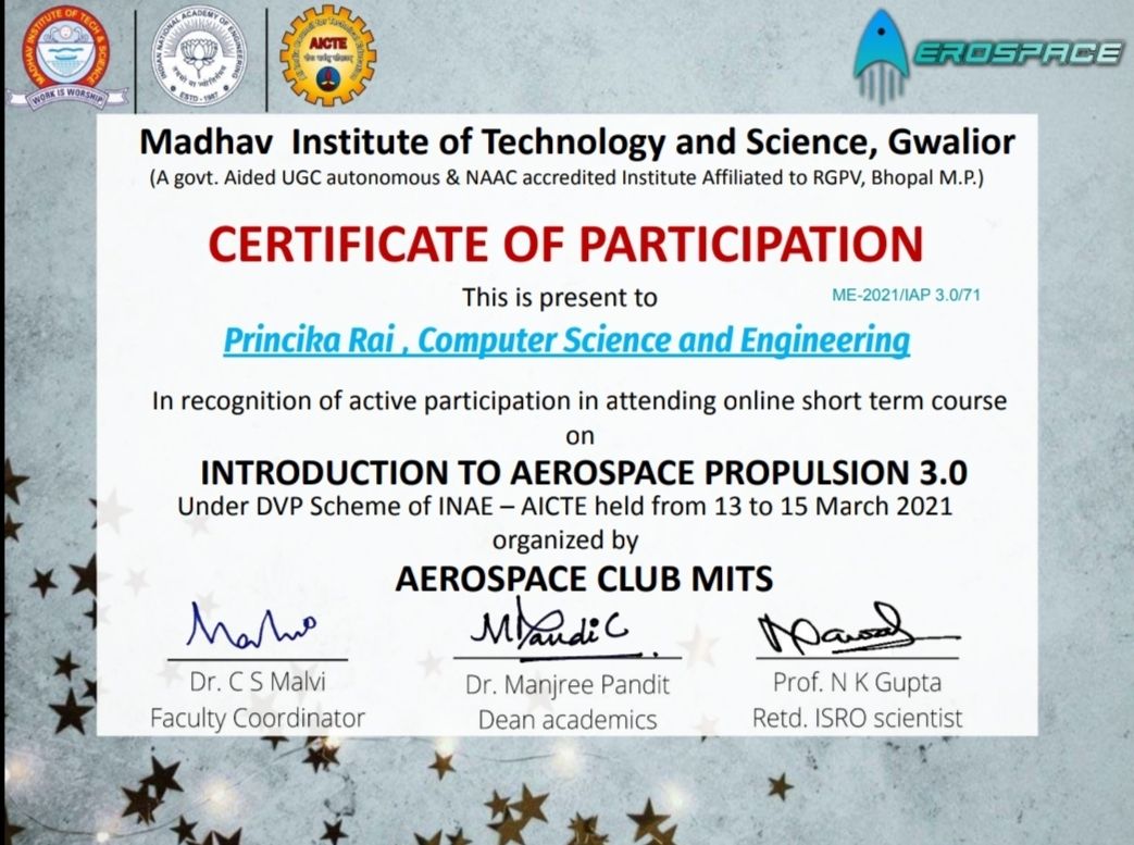 Princika Rai on LinkedIn: #aerospace #propulsion Princika Rai on LinkedIn: #aerospace #propulsion