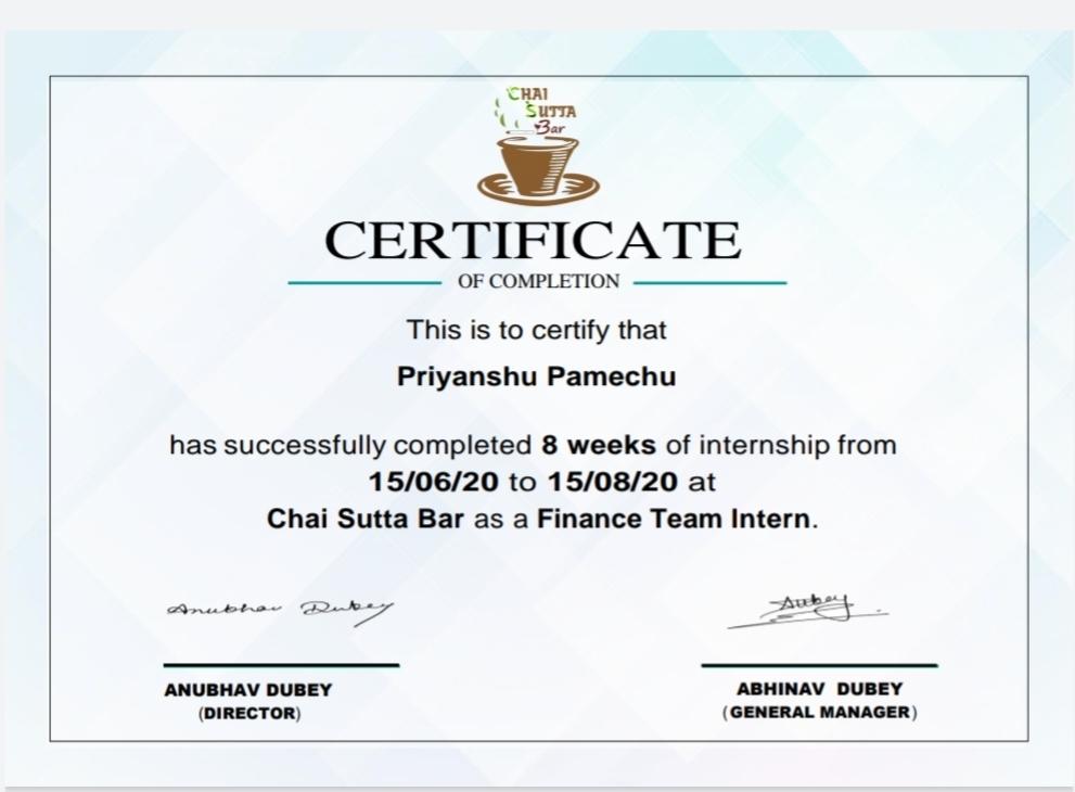 Priyanshu Pamecha on LinkedIn: #virtualinternship #internship2020 #grateful Priyanshu Pamecha on LinkedIn: #virtualinternship #internship2020 #grateful