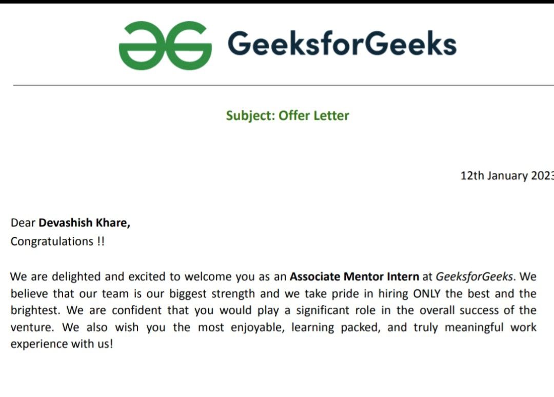 Devashish Khare on LinkedIn: #dsa #opportunity #mentoring #learning # ... Devashish Khare on LinkedIn: #dsa #opportunity #mentoring #learning # ...