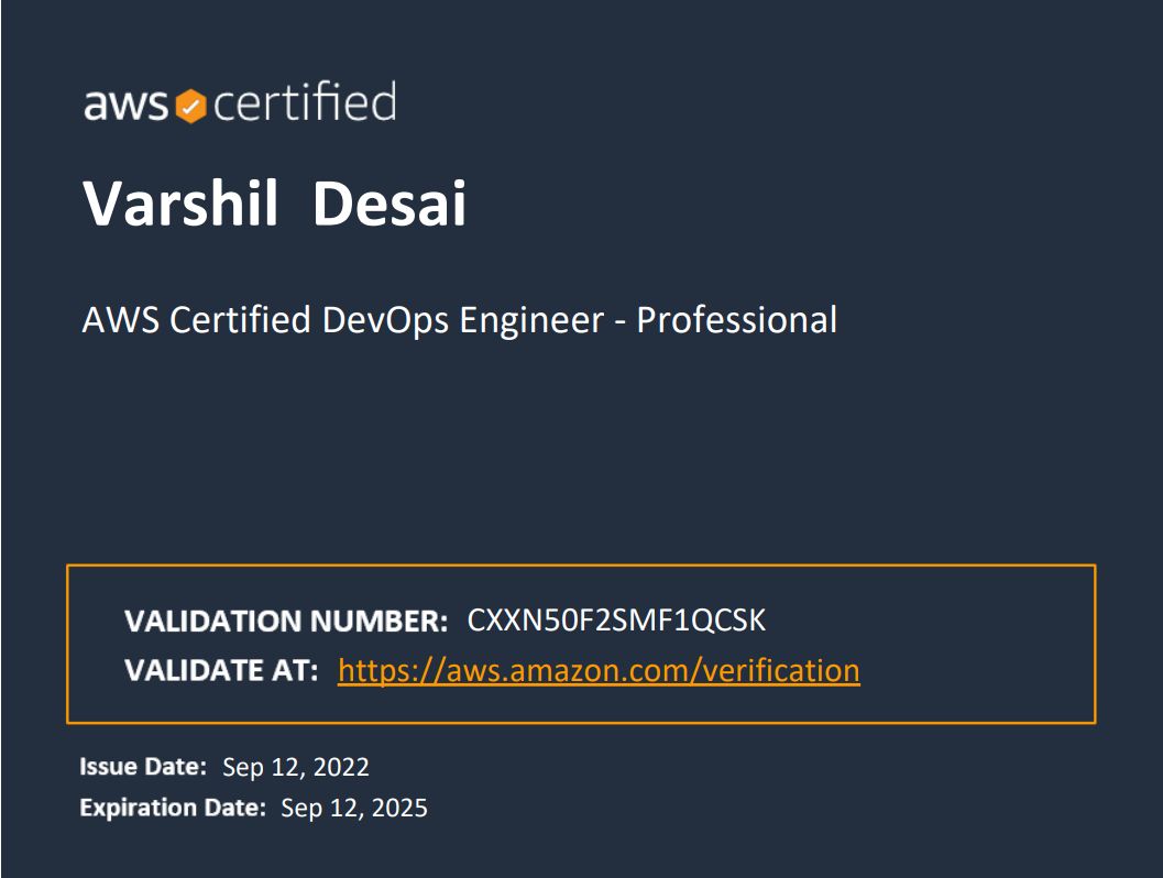 Varshil Desai on LinkedIn: #devops #aws #automation #awscertifications ... Varshil Desai on LinkedIn: #devops #aws #automation #awscertifications ...