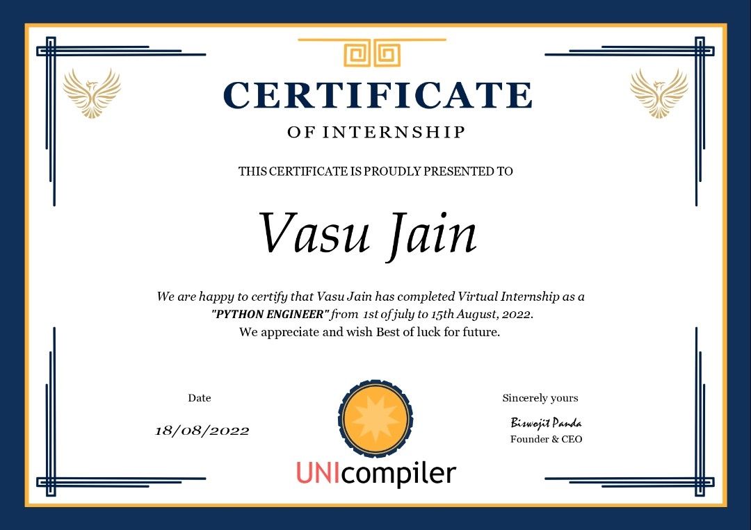 Vasu Jain on LinkedIn: #python #unicompiler #python #pythonprogramming Vasu Jain on LinkedIn: #python #unicompiler #python #pythonprogramming