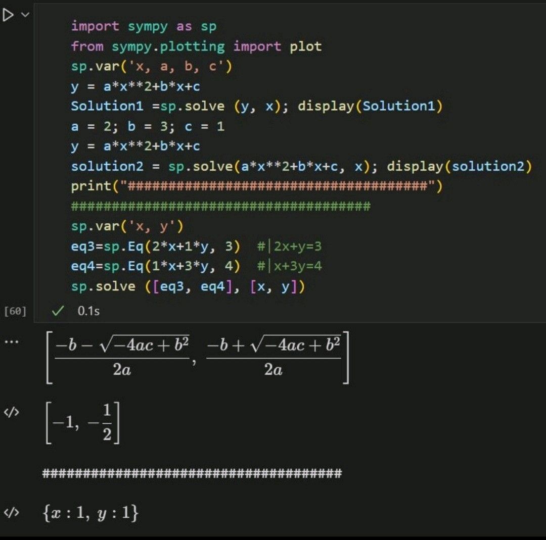 Syed Mohd Nazar Ali on LinkedIn: #sympy #python #numpy #datacleaning Syed Mohd Nazar Ali on LinkedIn: #sympy #python #numpy #datacleaning