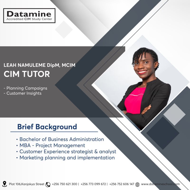 DATAMINE - ACCREDITED CIM STUDY CENTRE on LinkedIn: Meet your CIM tutor ... DATAMINE - ACCREDITED CIM STUDY CENTRE on LinkedIn: Meet your CIM tutor ...
