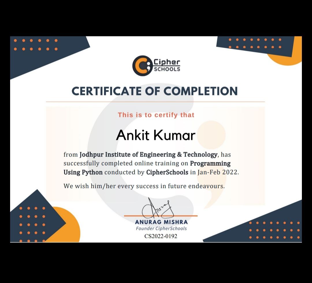 Ankit Gupta on LinkedIn: programming using python Ankit Gupta on LinkedIn: programming using python