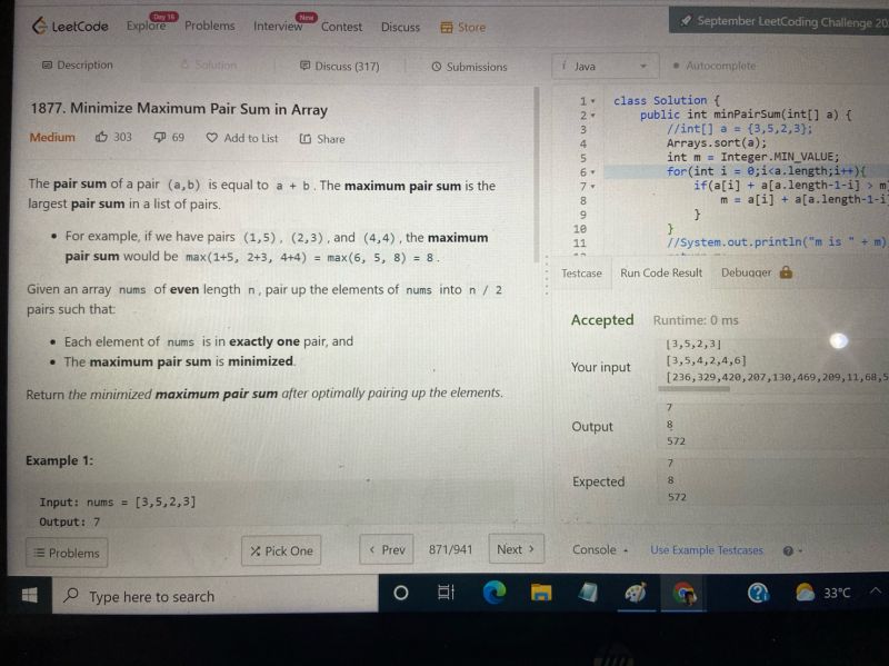 Shivam Chib on LinkedIn: Solved Leetcode1877 Shivam Chib on LinkedIn: Solved Leetcode1877