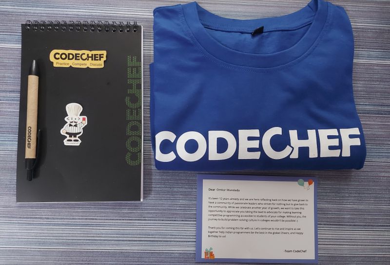 Omkar Mundada on LinkedIn: #codechef #codechefchapters #goodies | 27 ... Omkar Mundada on LinkedIn: #codechef #codechefchapters #goodies | 27 ...