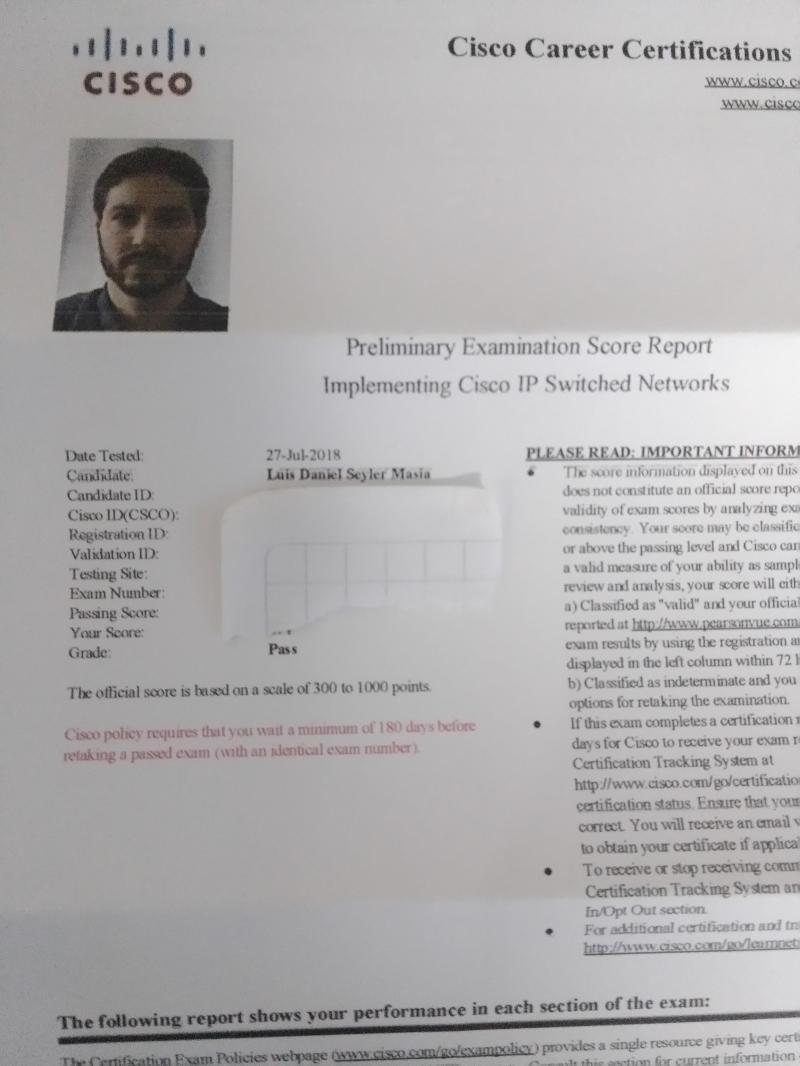 Luis Seyler on LinkedIn: Fitst step to get my #CCNP this year! CCNP ... Luis Seyler on LinkedIn: Fitst step to get my #CCNP this year! CCNP ...