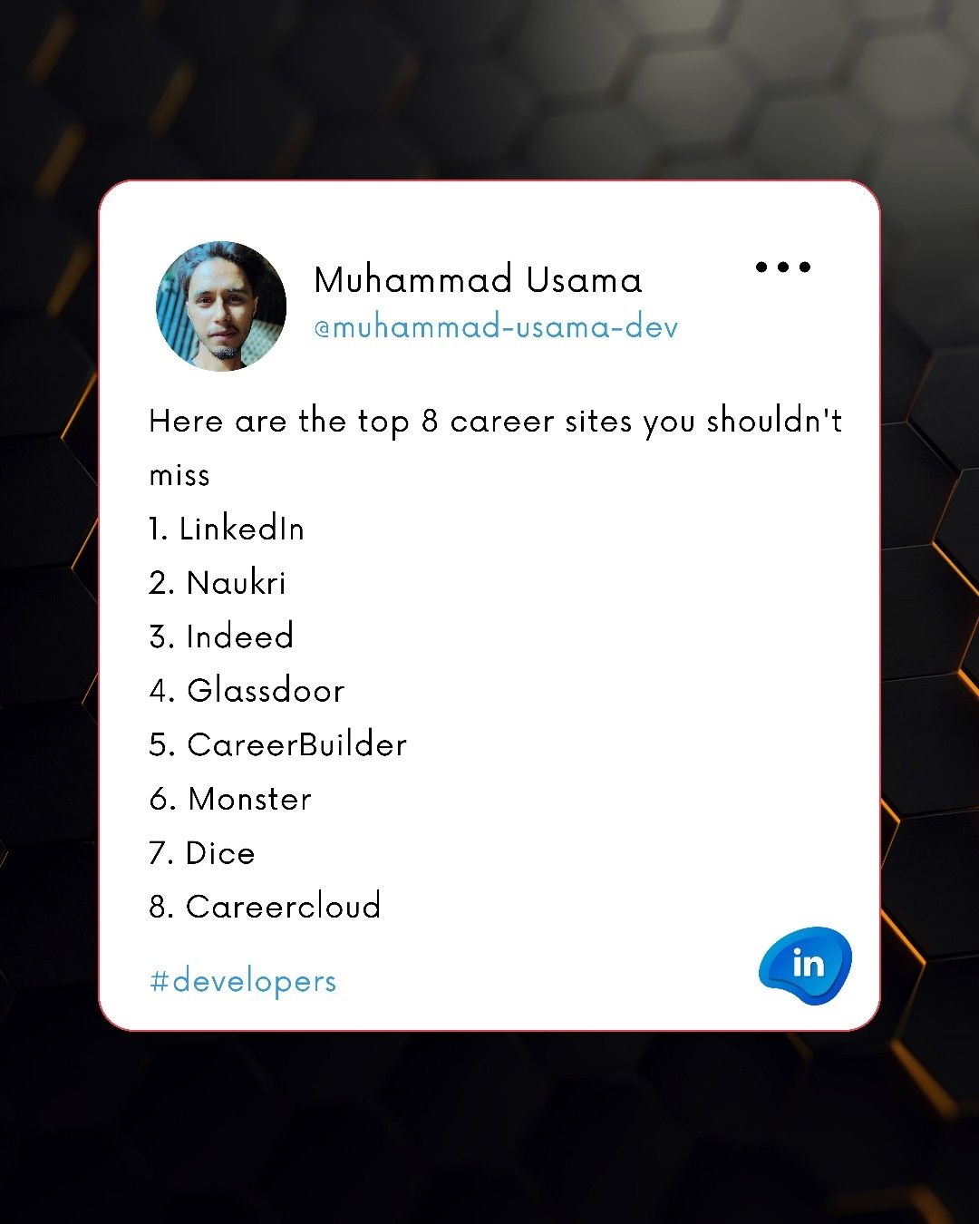 Muhammad Usama on LinkedIn: #developers #developer #programming #coding ... Muhammad Usama on LinkedIn: #developers #developer #programming #coding ...