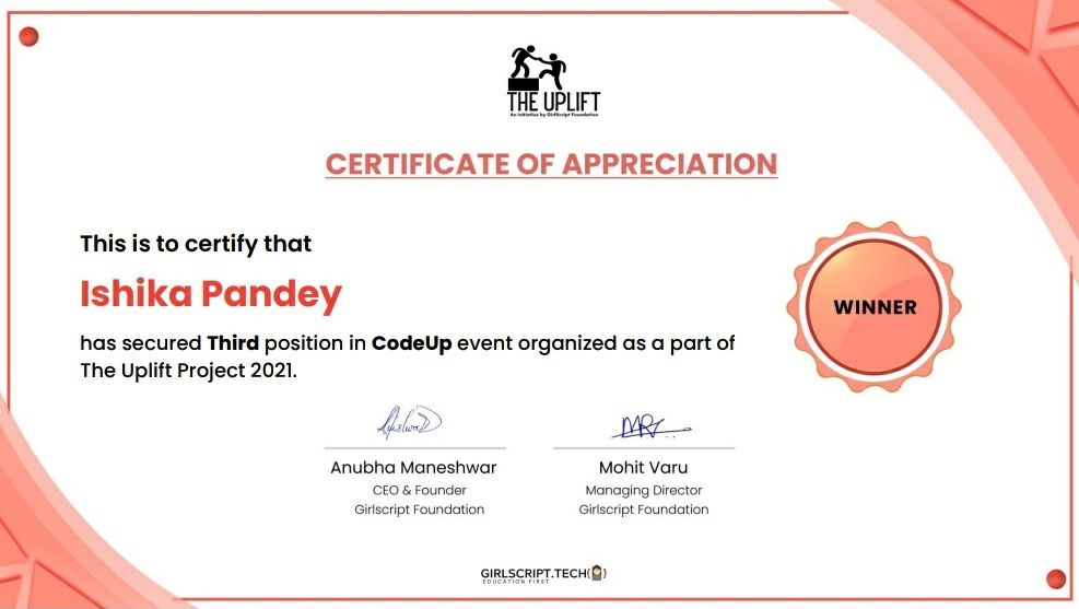 Ishika Pandey on LinkedIn: #100daysofcode | 12 comments Ishika Pandey on LinkedIn: #100daysofcode | 12 comments