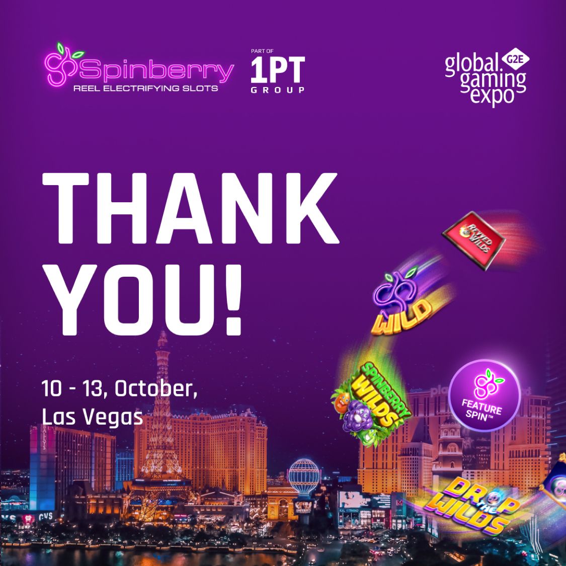 Spinberry on LinkedIn: #g2e2022 #thankyou #lasvegas Spinberry on LinkedIn: #g2e2022 #thankyou #lasvegas