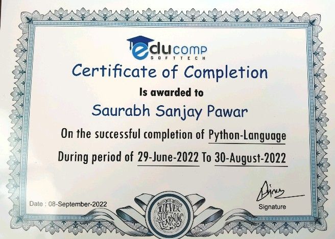 Saurabh Pawar on LinkedIn: #corepython #pythonprogramming # ... Saurabh Pawar on LinkedIn: #corepython #pythonprogramming # ...
