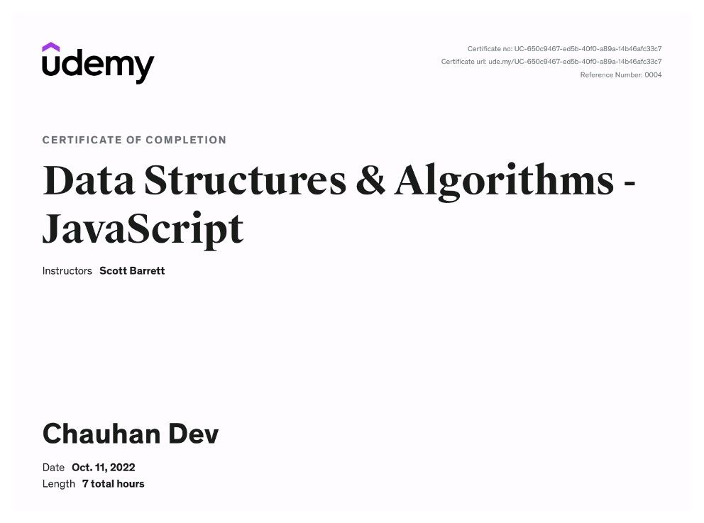 Chauhan Dev on LinkedIn: Data Structures and Algorithms - JavaScript ... Chauhan Dev on LinkedIn: Data Structures and Algorithms - JavaScript ...
