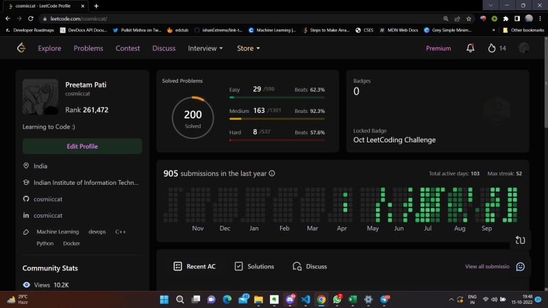 Preetam Pati on LinkedIn: #competitiveprogramming #dsa #leetcode | 16 ... Preetam Pati on LinkedIn: #competitiveprogramming #dsa #leetcode | 16 ...