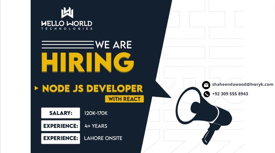 Shaina Khan on LinkedIn: #nodejs #nodejsdevelopers #react #hiring # ... Shaina Khan on LinkedIn: #nodejs #nodejsdevelopers #react #hiring # ...