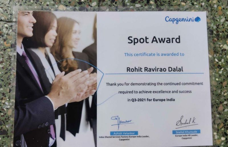 Rohit Dalal on LinkedIn: Late Post Thank You Capgemini 😊 Thank you ... Rohit Dalal on LinkedIn: Late Post Thank You Capgemini 😊 Thank you ...