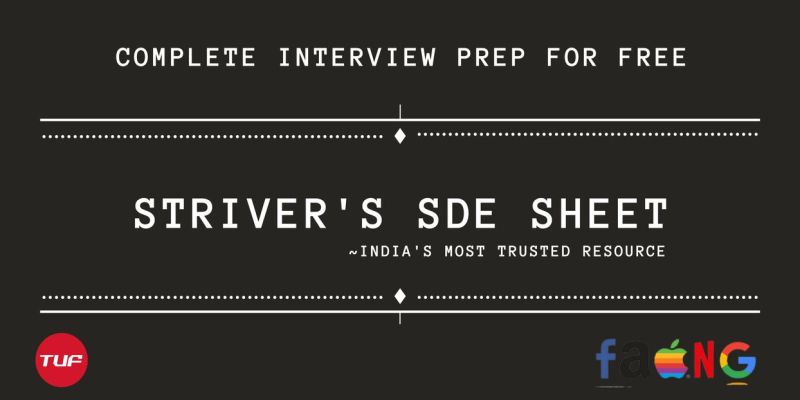 takeUforward on LinkedIn: Striver’s SDE Sheet – Top Coding Interview ... takeUforward on LinkedIn: Striver’s SDE Sheet – Top Coding Interview ...
