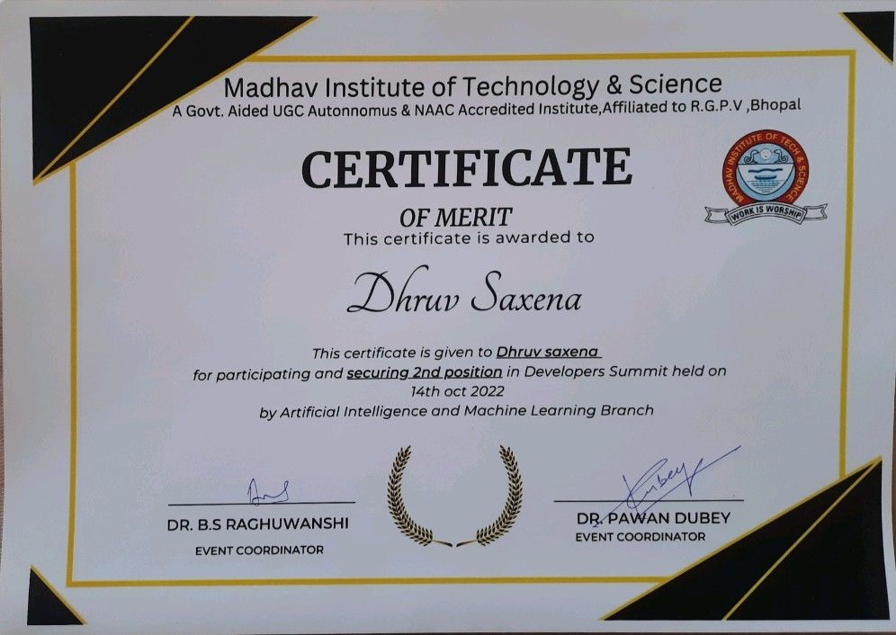 Just happy to share that our team secured Second Position at Developers ... Just happy to share that our team secured Second Position at Developers ...