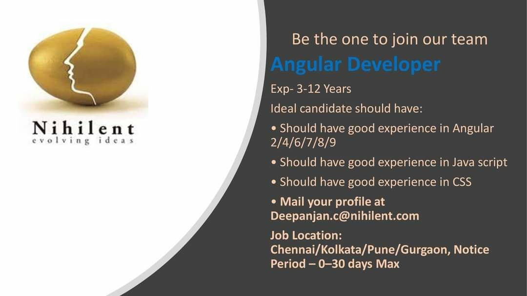 Archana Pandey on LinkedIn: #angulardeveloper #nihilent Archana Pandey on LinkedIn: #angulardeveloper #nihilent