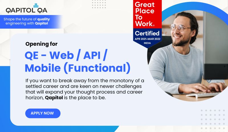 Qapitol QA on LinkedIn: #hiring #career #jobalerts #jobhiring # ... Qapitol QA on LinkedIn: #hiring #career #jobalerts #jobhiring # ...