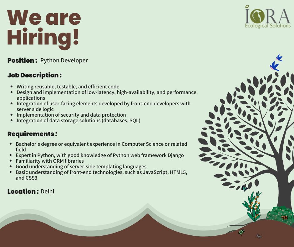Iora Ecological Solutions on LinkedIn: #python #teamiora #jobs # ... Iora Ecological Solutions on LinkedIn: #python #teamiora #jobs # ...