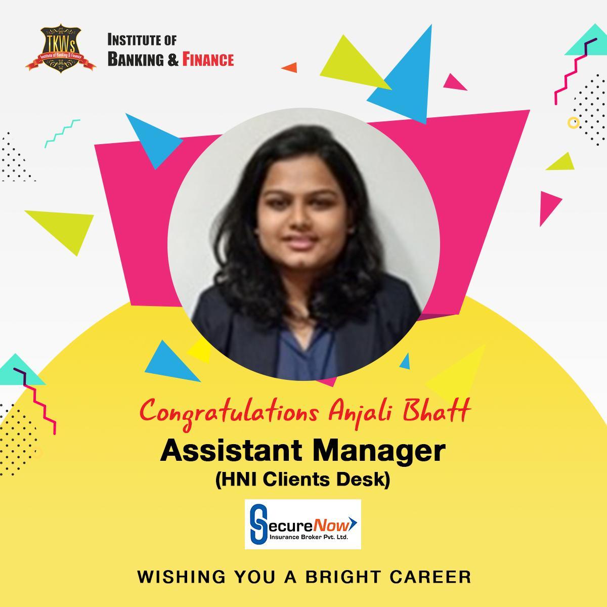 TKWs Institute of Banking & Finance on LinkedIn: Congratulations Anjali ... TKWs Institute of Banking & Finance on LinkedIn: Congratulations Anjali ...