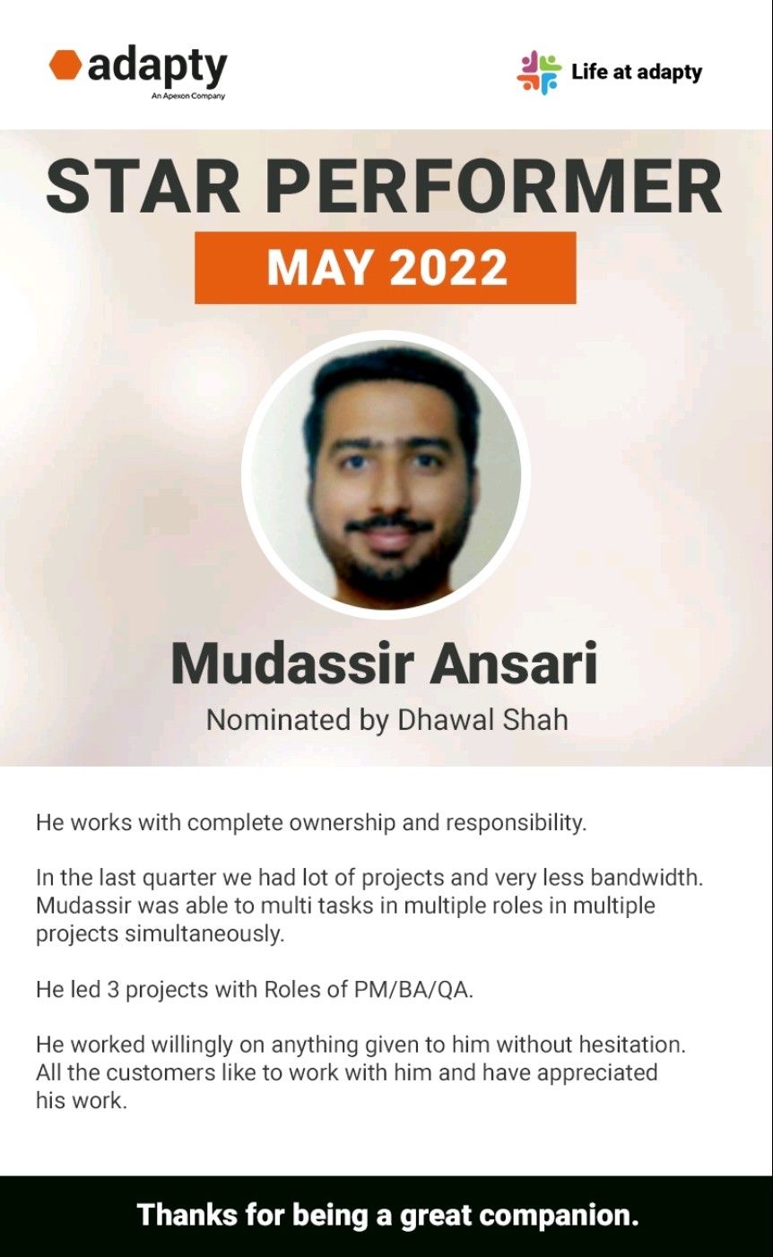 Mudassir Ansari on LinkedIn: Thank you Adapty. | 12 comments Mudassir Ansari on LinkedIn: Thank you Adapty. | 12 comments