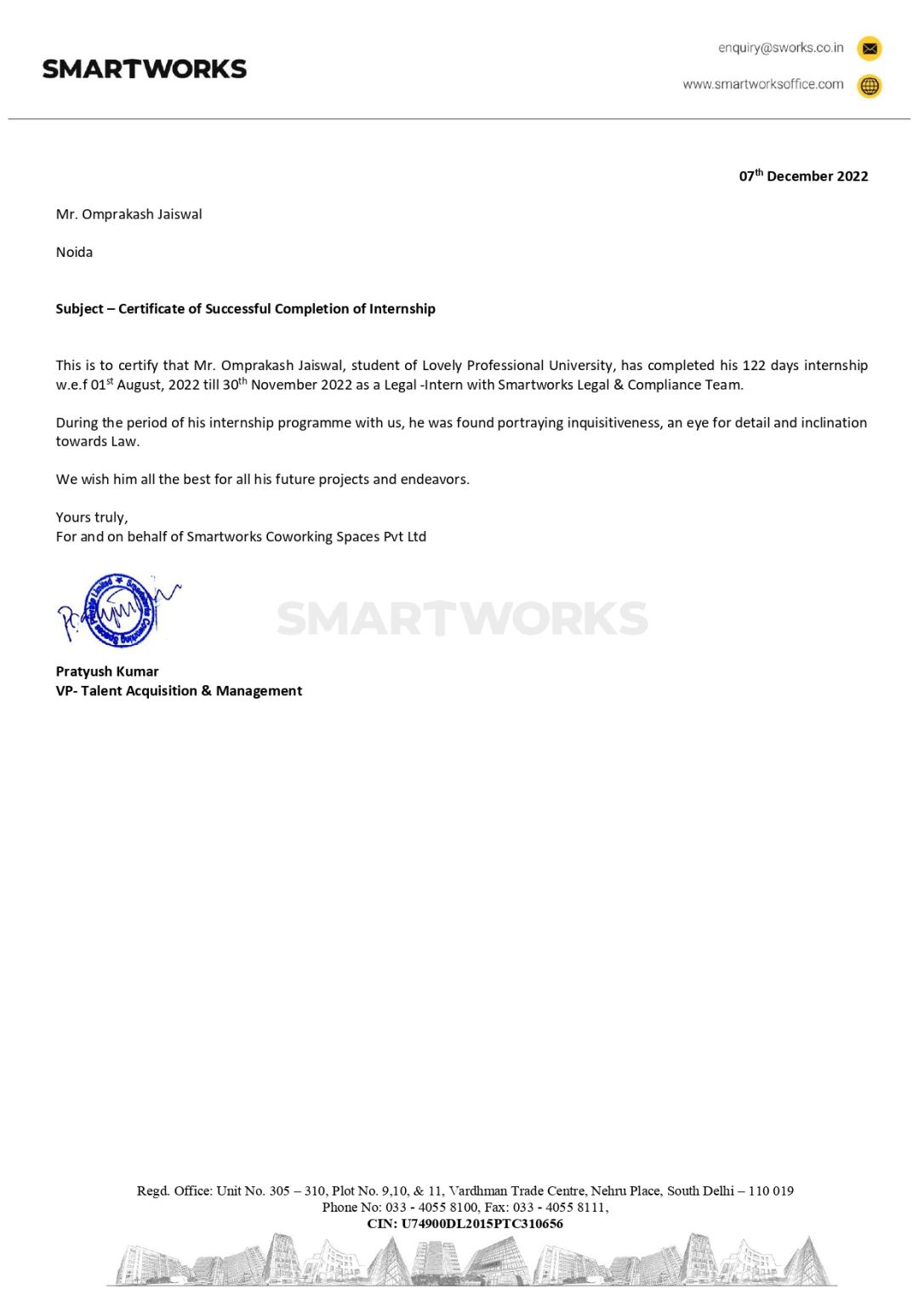 Omprakash Jaiswal on LinkedIn: #internshipopportunity #law Omprakash Jaiswal on LinkedIn: #internshipopportunity #law