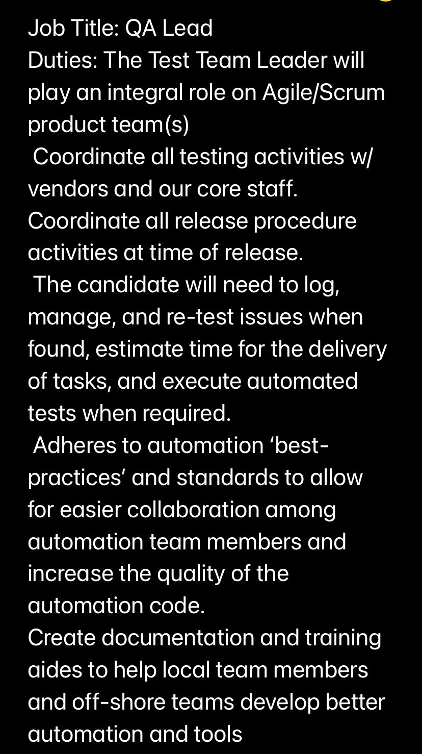 Rama Krishna on LinkedIn: #qaengineer #teamlead #java # ... Rama Krishna on LinkedIn: #qaengineer #teamlead #java # ...