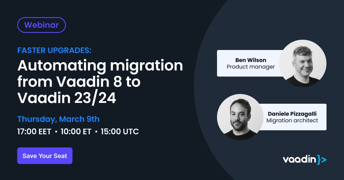 Vaadin on LinkedIn: #vaadin8 Vaadin on LinkedIn: #vaadin8
