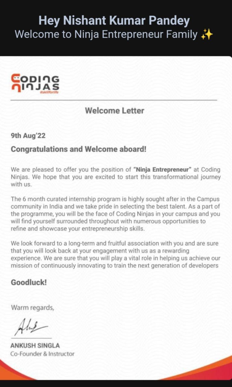 #codingninjas #codingninjas #campusambassador | Nishant Kumar Pandey #codingninjas #codingninjas #campusambassador | Nishant Kumar Pandey