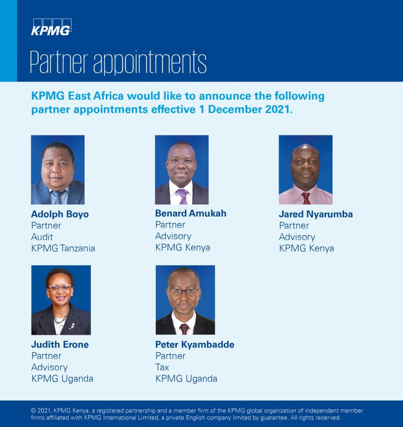 KPMG East Africa on LinkedIn: KPMG East Africa would like to announce ... KPMG East Africa on LinkedIn: KPMG East Africa would like to announce ...