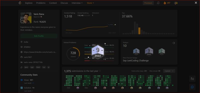 Varis Rana on LinkedIn: #connections #dsa #dsacoding #leetcode #steaks ... Varis Rana on LinkedIn: #connections #dsa #dsacoding #leetcode #steaks ...