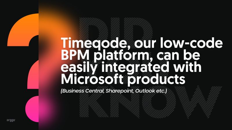 ARGGO on LinkedIn: #timeqode #lowcode #bpm #business #arggo #microsoft ARGGO on LinkedIn: #timeqode #lowcode #bpm #business #arggo #microsoft