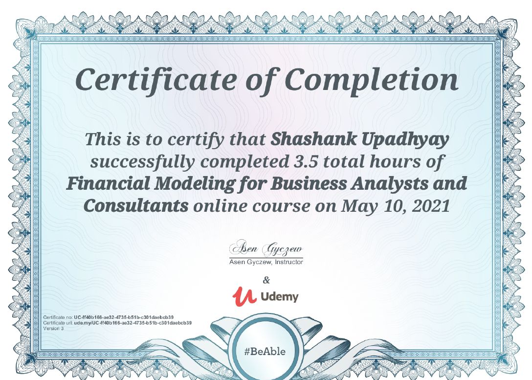 Shashank Upadhyay on LinkedIn: #learning #financialmodelling Shashank Upadhyay on LinkedIn: #learning #financialmodelling