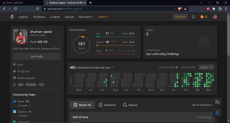 Shubham Japkar on LinkedIn: #leetcode | 10 comments Shubham Japkar on LinkedIn: #leetcode | 10 comments