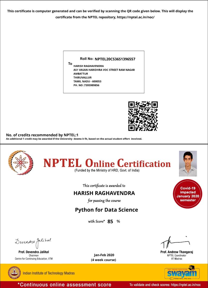#python #datascience #iitmadras #machinelearning #nptel #swayam ... #python #datascience #iitmadras #machinelearning #nptel #swayam ...
