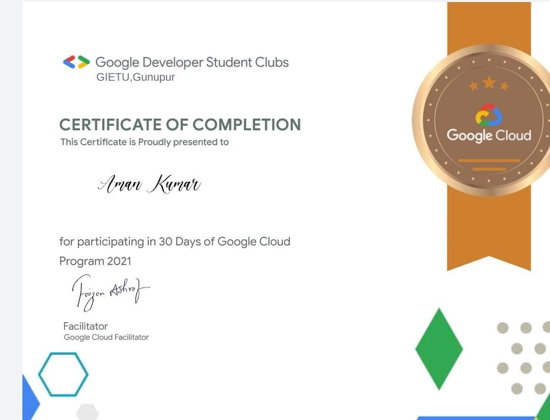 Aman Kumar on LinkedIn: #connections #30daysofgooglecloud Aman Kumar on LinkedIn: #connections #30daysofgooglecloud