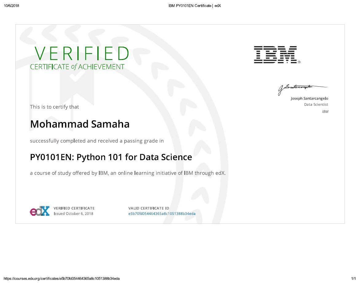 Mohammad Samaha on LinkedIn: #python #datascience #edx | 35 comments Mohammad Samaha on LinkedIn: #python #datascience #edx | 35 comments
