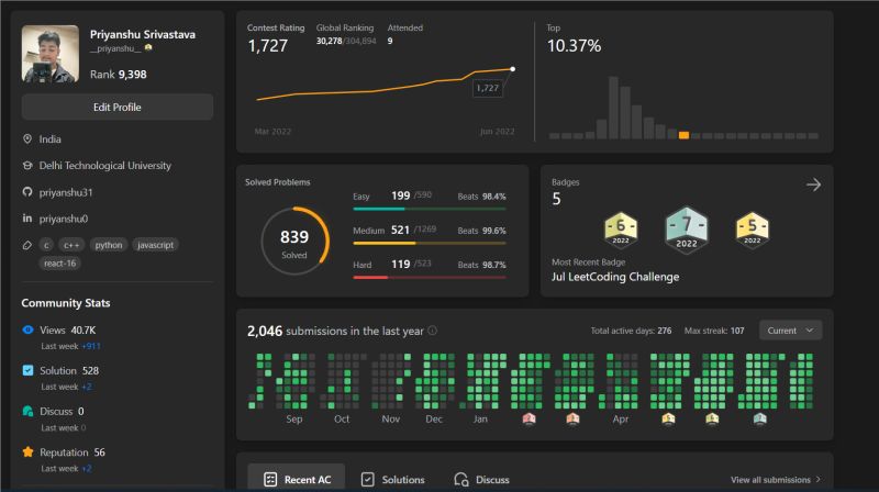 Priyanshu Srivastava on LinkedIn: #coding #connections #share #leetcode ... Priyanshu Srivastava on LinkedIn: #coding #connections #share #leetcode ...